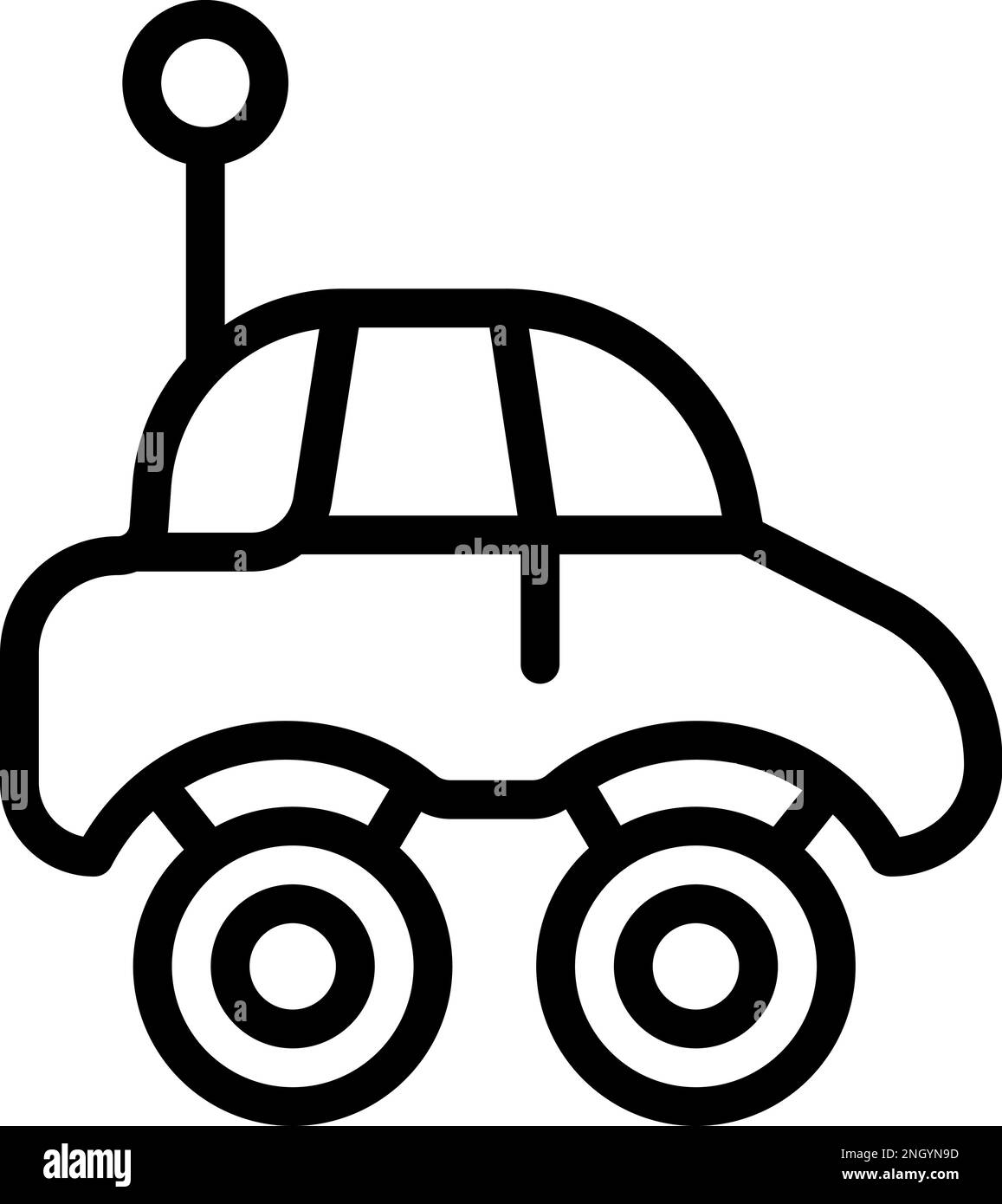 Rc vehicle icon outline vector. Digital model. Remote car Stock Vector ...