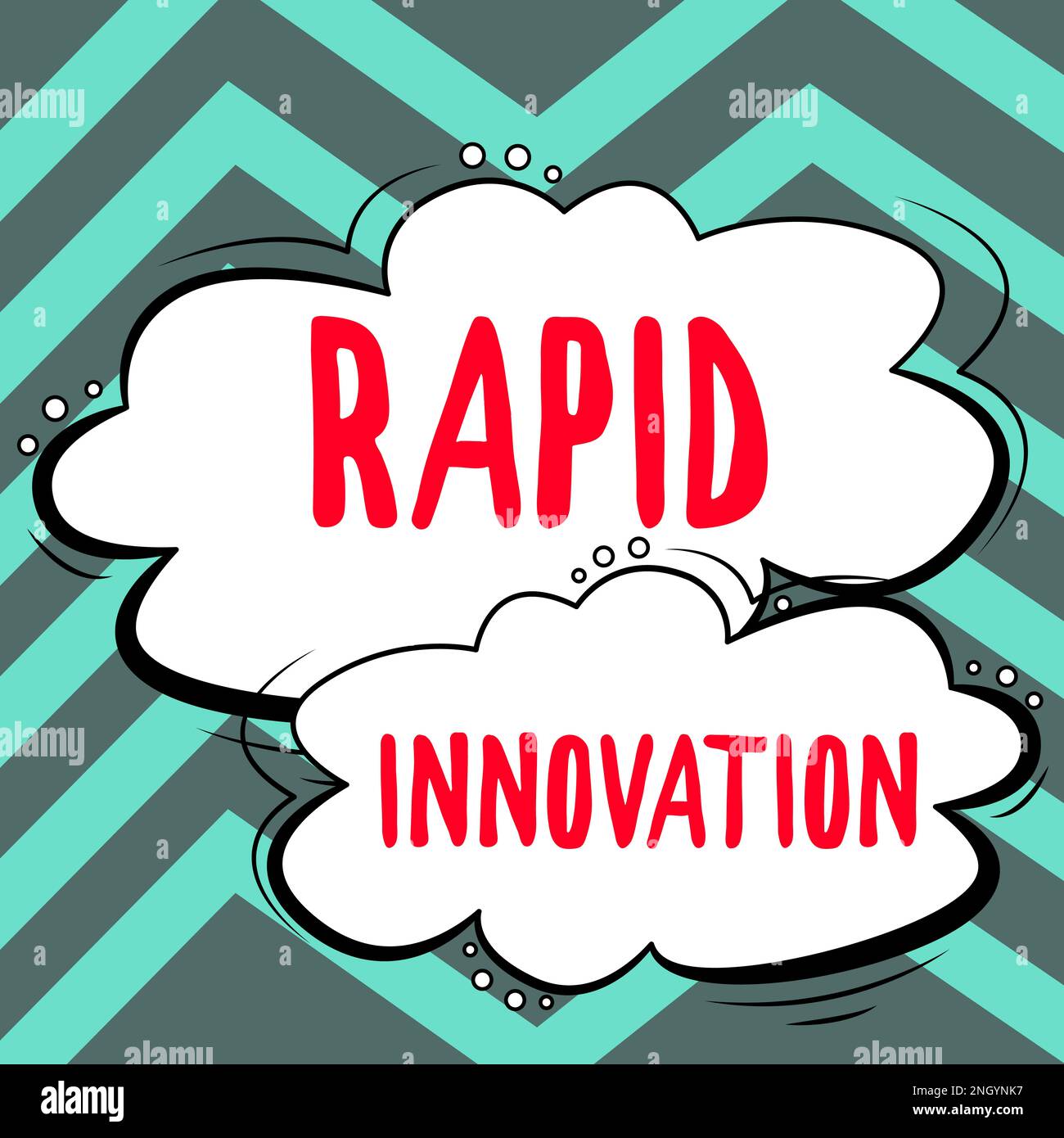 Hand writing sign Rapid Innovation. Word for characteristic of a ...