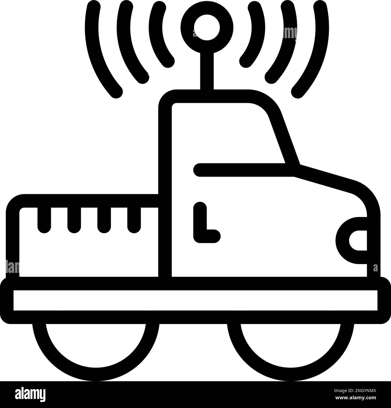 Truck Radio Control Icon Outline Vector Remote Toy Rc Electronic Stock Vector Image And Art Alamy