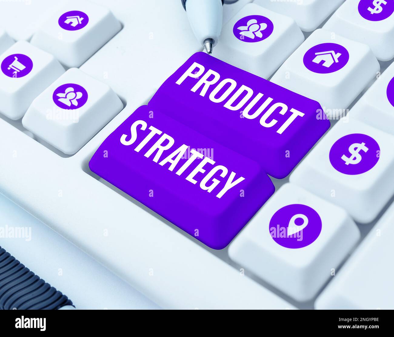 Text caption presenting Product Strategy. Business idea long term plan ... Text caption presenting Product Strategy. Business idea long term plan ...