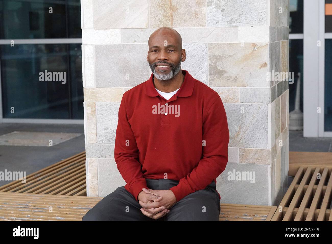 Chesterfield, United States. 19th Feb, 2023. Lamar Johnson, the ...
