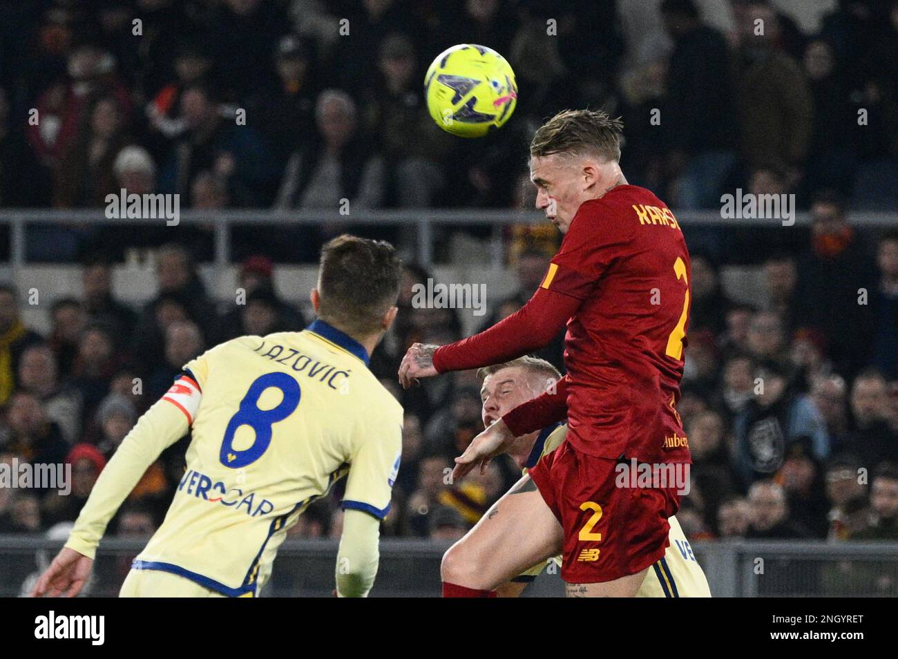 Rick Karsdorp (AS Roma) during the Italian Football Championship League ...