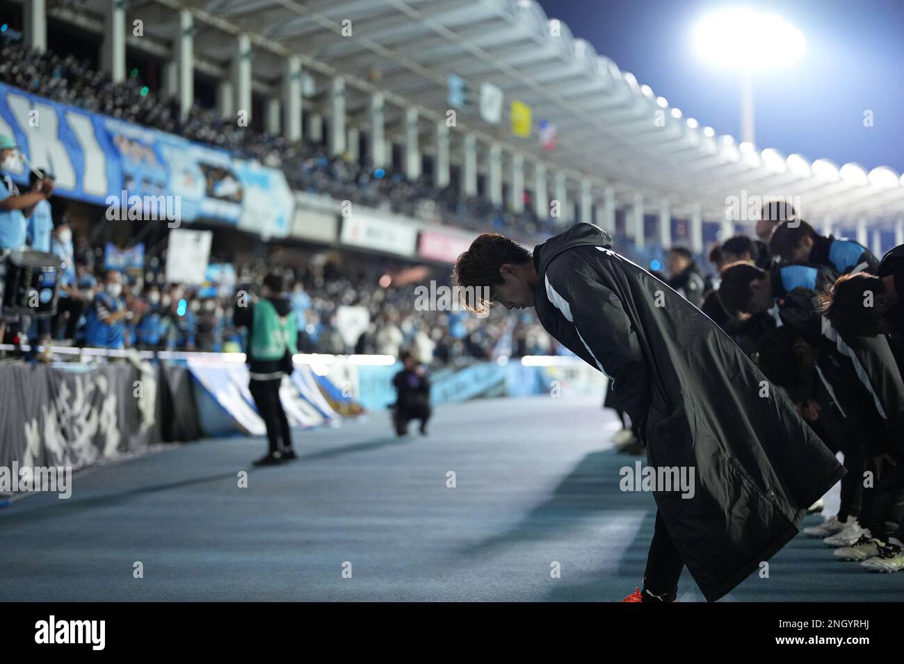 Kawasaki Todoroki Stadium, Kanagawa, Japan. 17th Feb, 2023. Kento Tachibanada (Frontale ...
