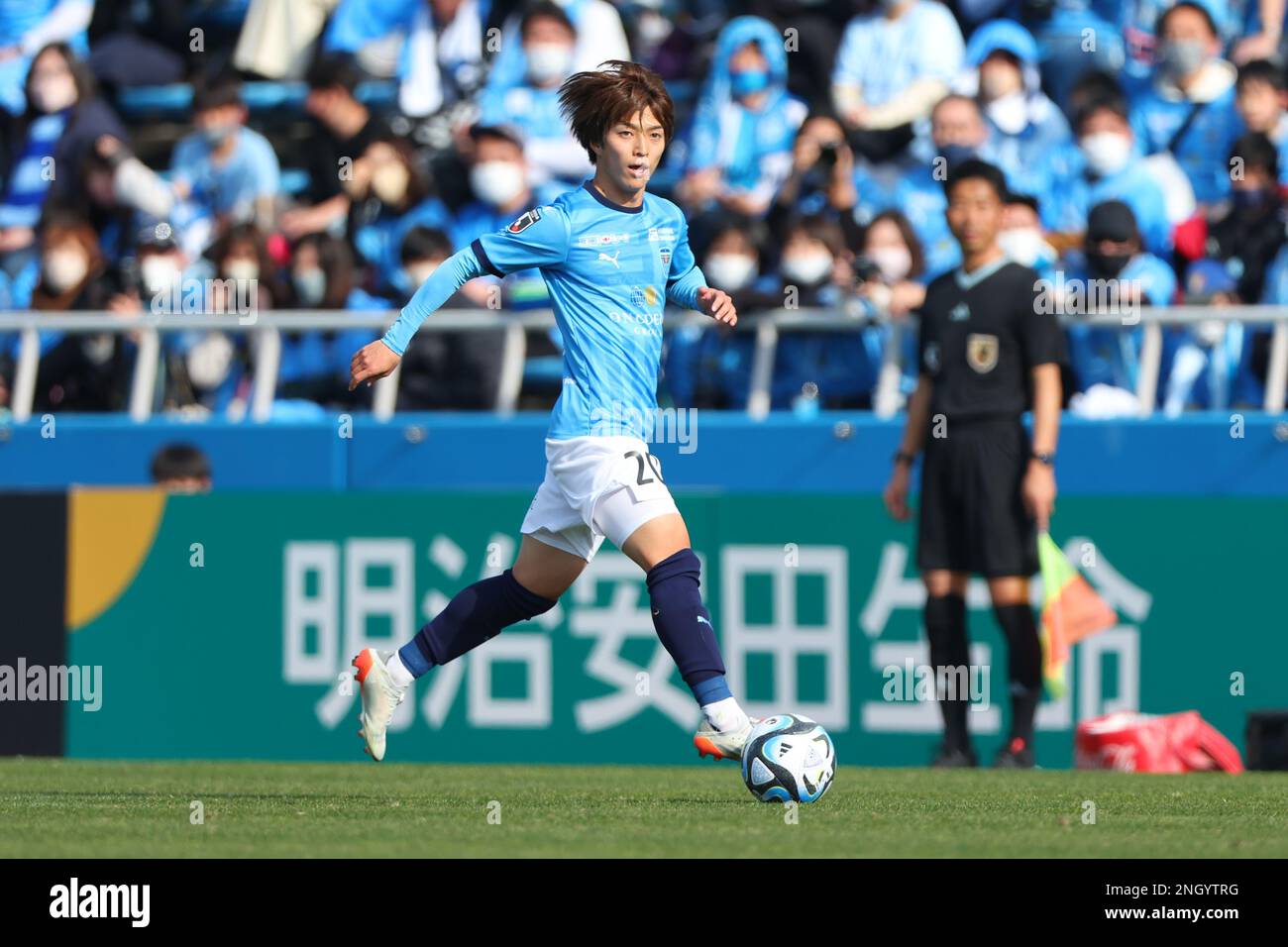 Kanagawa, Japan. 18th Feb, 2023. Shion Inoue (Yokohama FC) Football/Soccer : 2023 J1 League ...