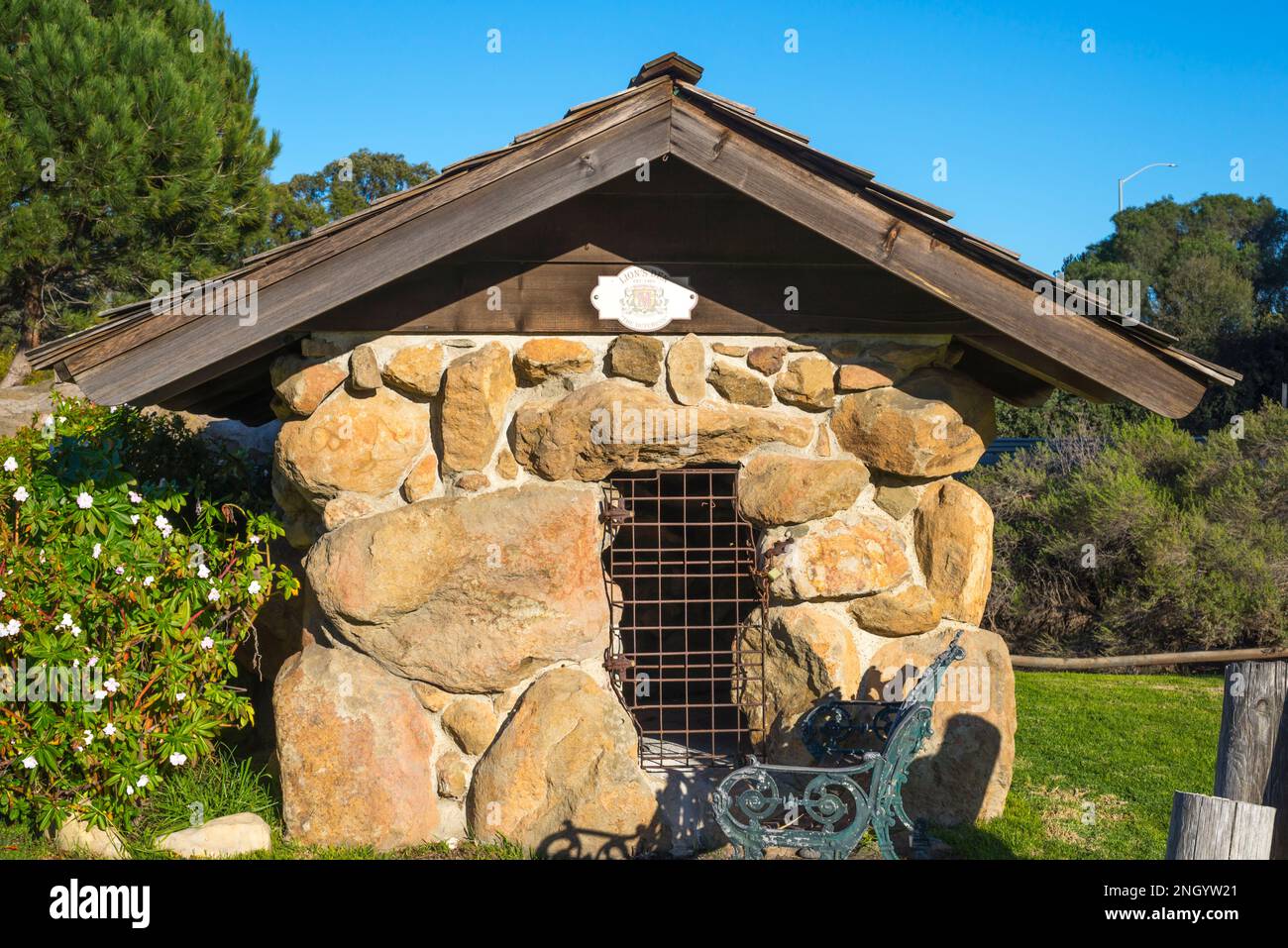 Lion's Den structure at the Madonna Inn. San Luis Obispo, California ...