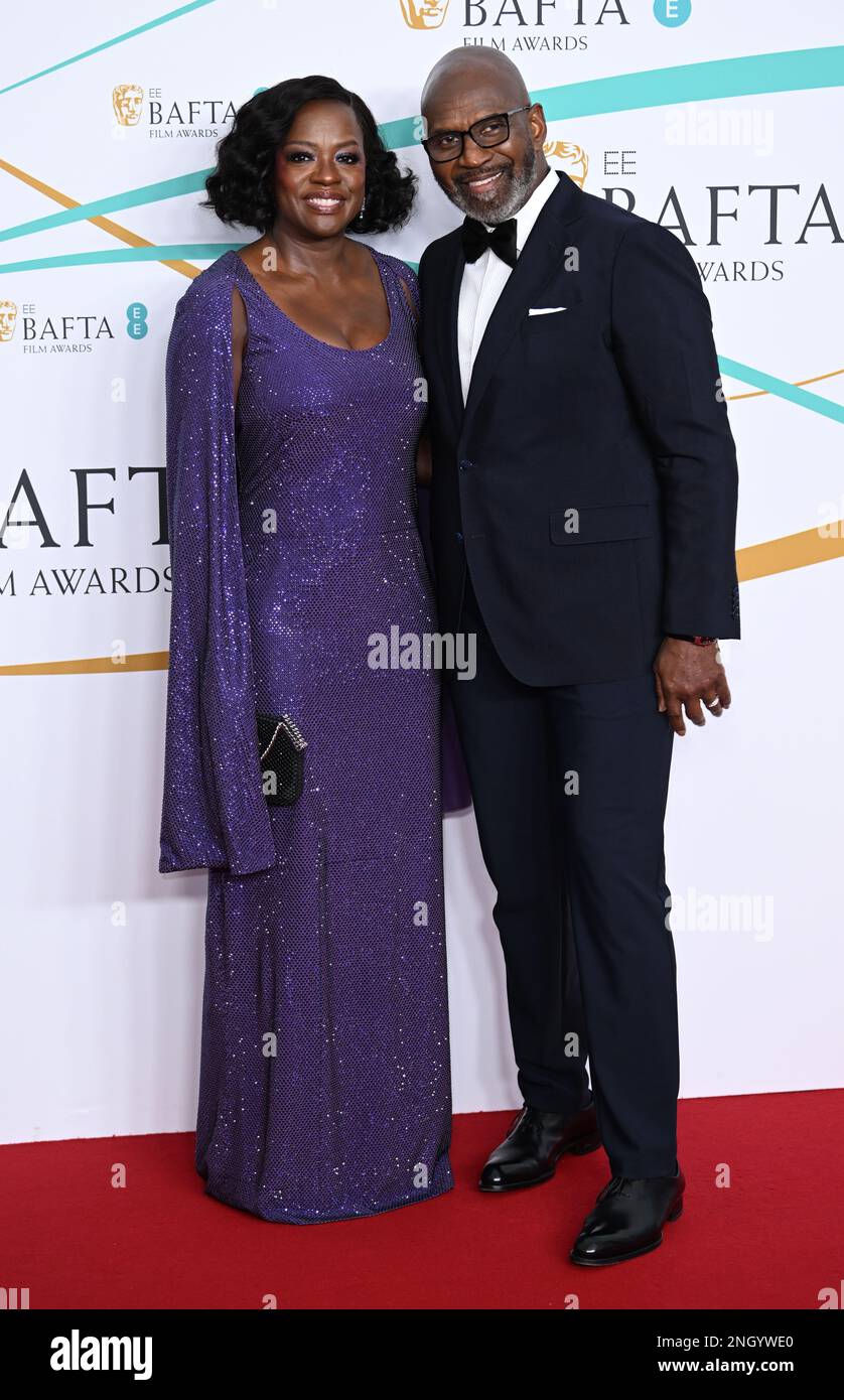 February 19th, 2023, London, UK. Viola Davis and Julius Tennon arriving ...