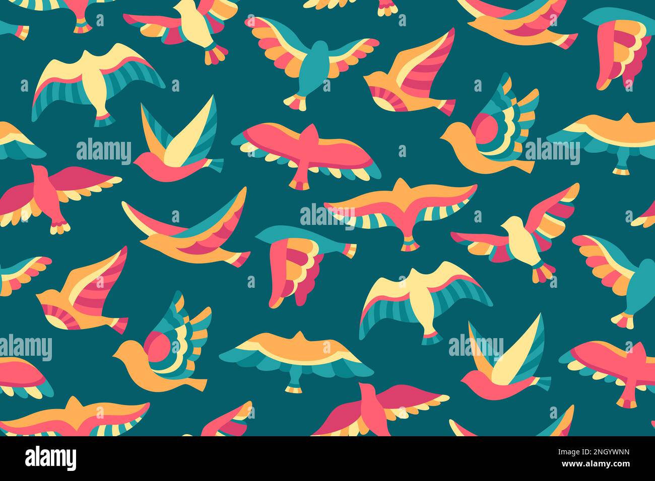 Songbird in flight Stock Vector Images - Alamy