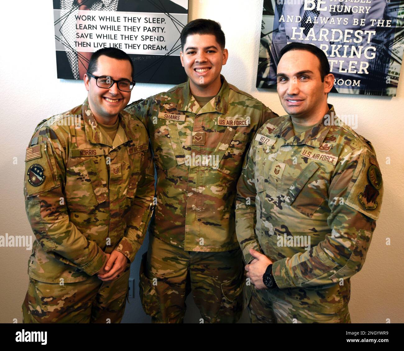 From left to right, U.S. Air Force Tech. Sgt. Jared Norris and Senior ...