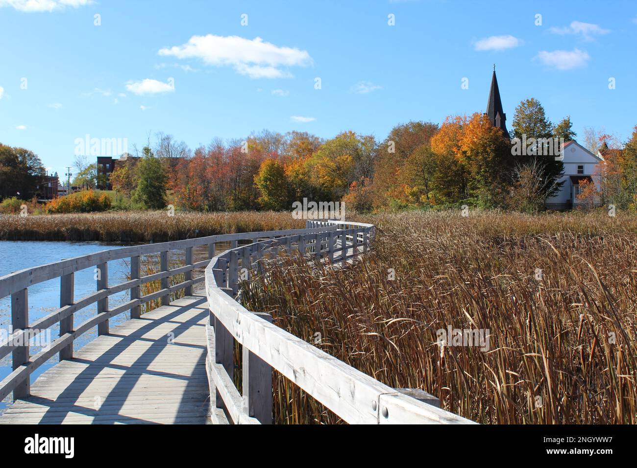 Wooden boardwalk walkway hi-res stock photography and images - Alamy