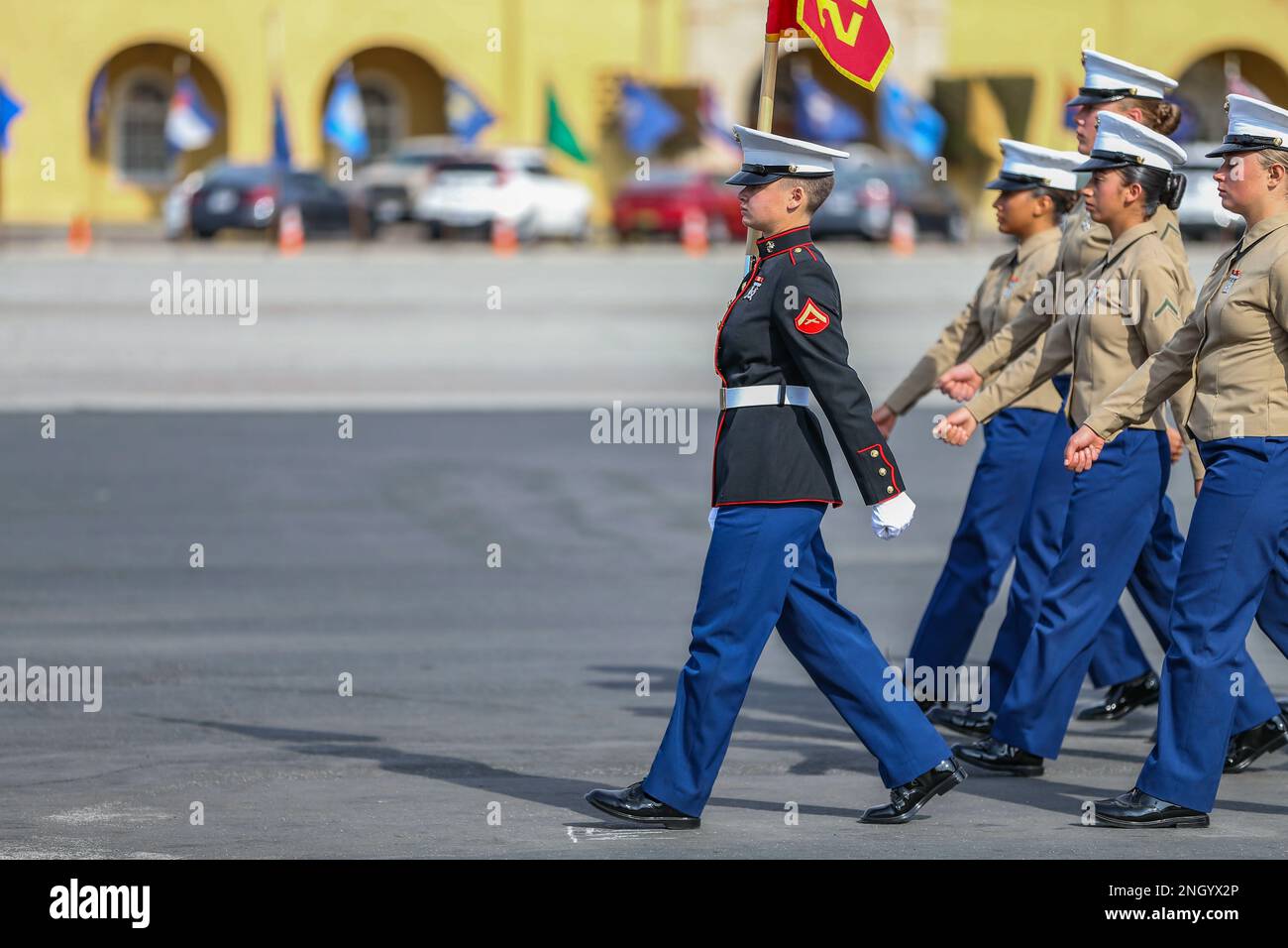 U.S. Marine Corps Lance Cpl. Madison D. Franklin, a Marine with Golf ...