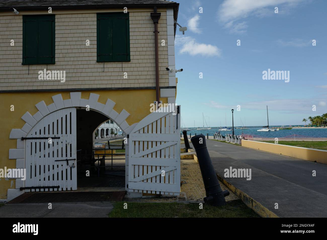 Historic building in Christiansted on St. Croix Stock Photo - Alamy