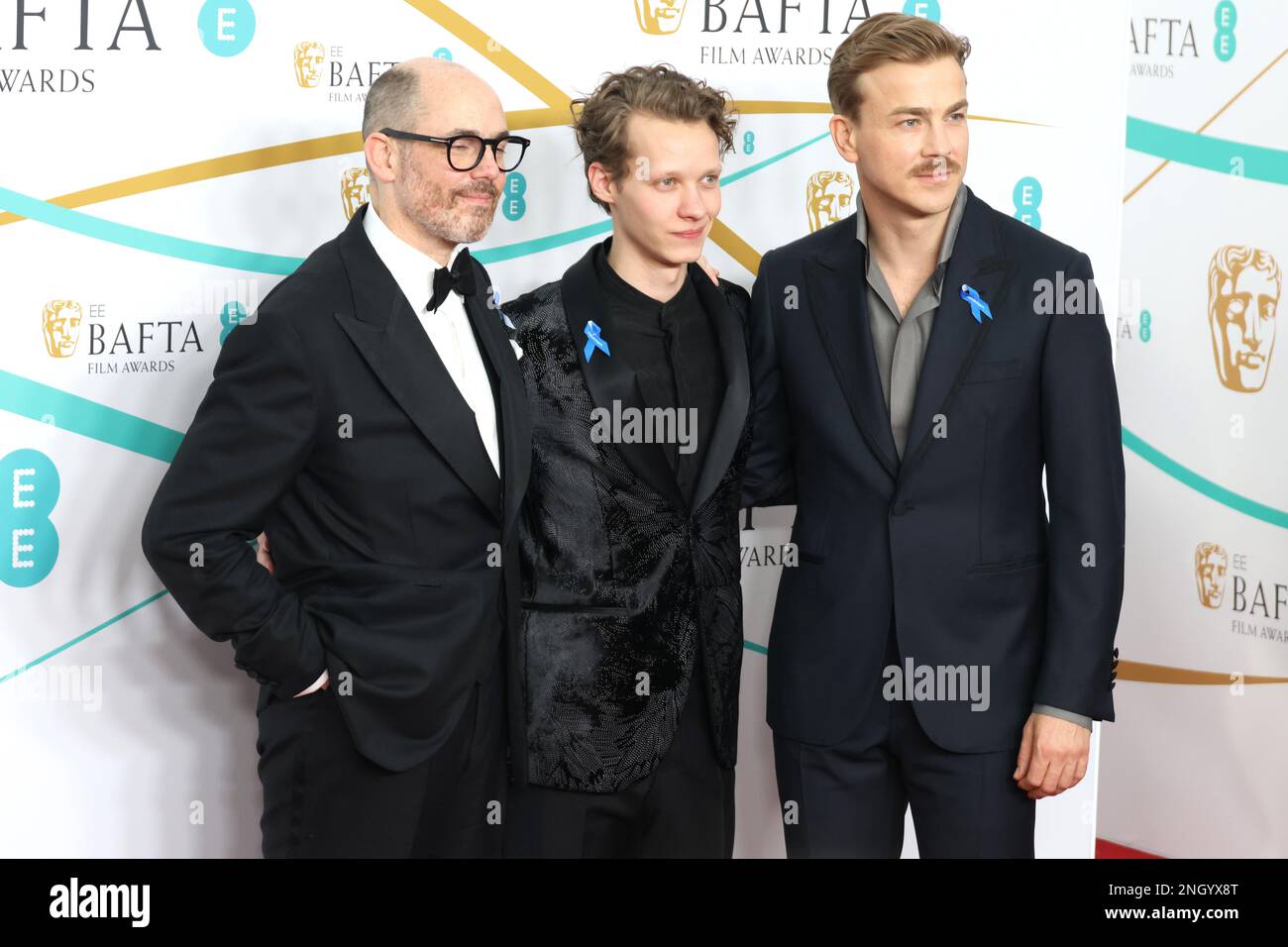 Edward Berger, Felix Kammerer and Albrecht Schuch, 2023 EE BAFTA Film ...