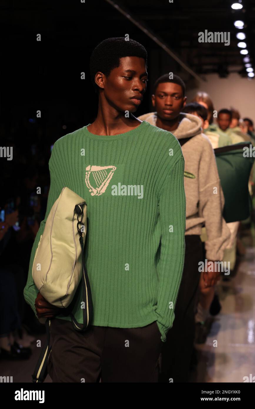 LONDON, ENGLAND: Models walks the runway at the ROBYN LYNCH show during ...