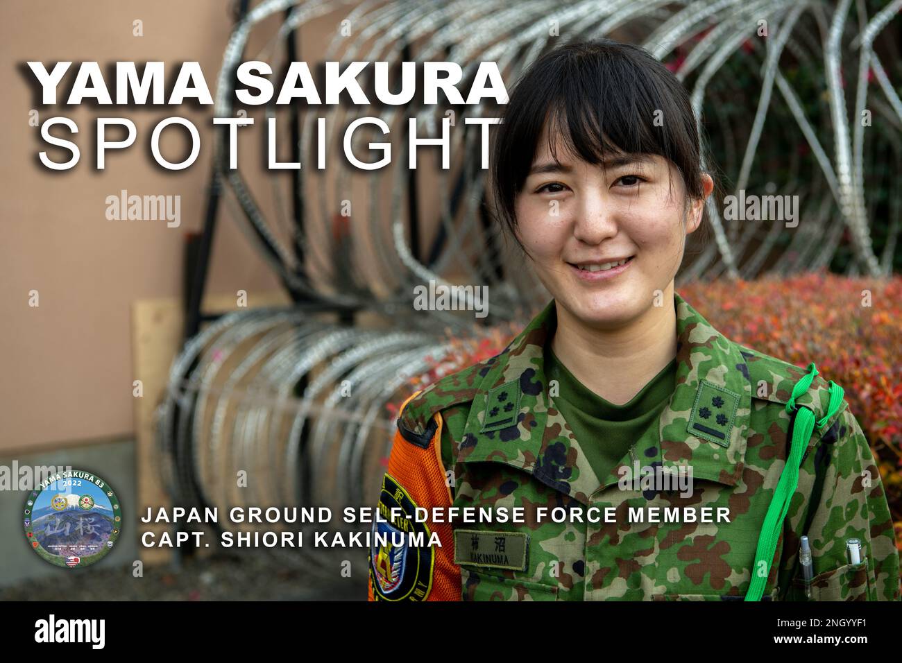 Japan Ground Self Defense Force Capt. Shiori Kakinuma participates in ...