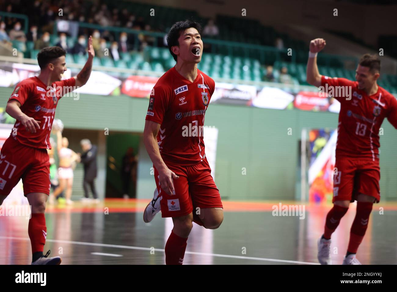 Komazawa Olympic Park Gymnasium, Tokyo, Japan. 19th Feb, 2023. Ryohei Ando, Nagoya Oceans team ...