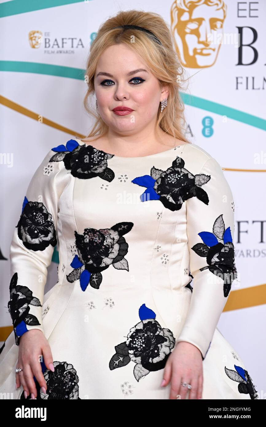 February 19th, 2023, London, UK. Nicola Coughlan arriving at the 2023 ...