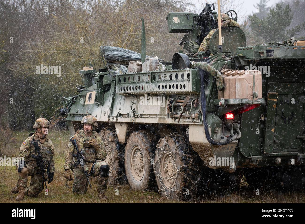 U.S. Soldiers assigned to Lightning Troop Platoon, 3rd Squadron, 2nd ...