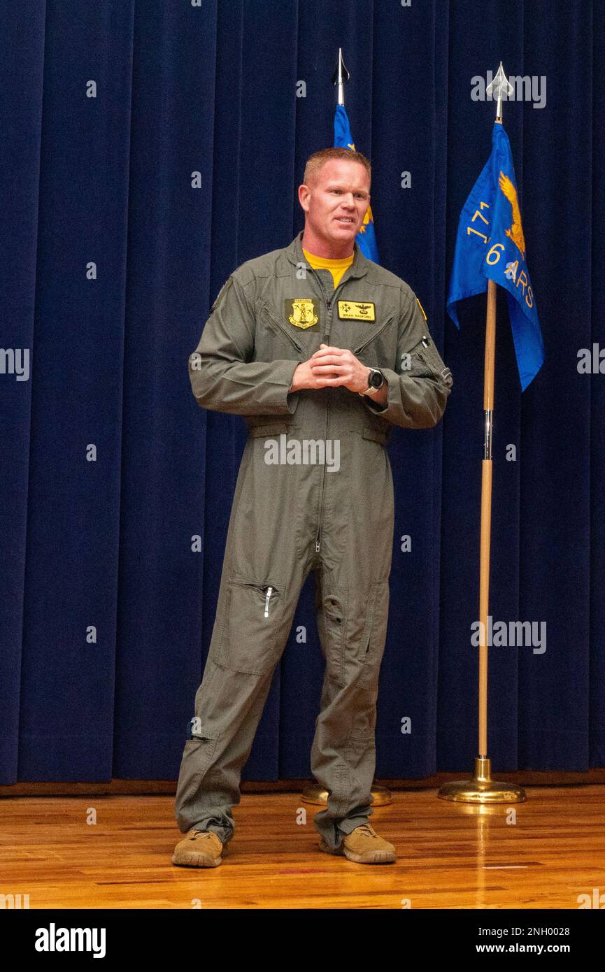 Pennsylvania Air National Guardsman Lt. Col. Brian Radford takes ...