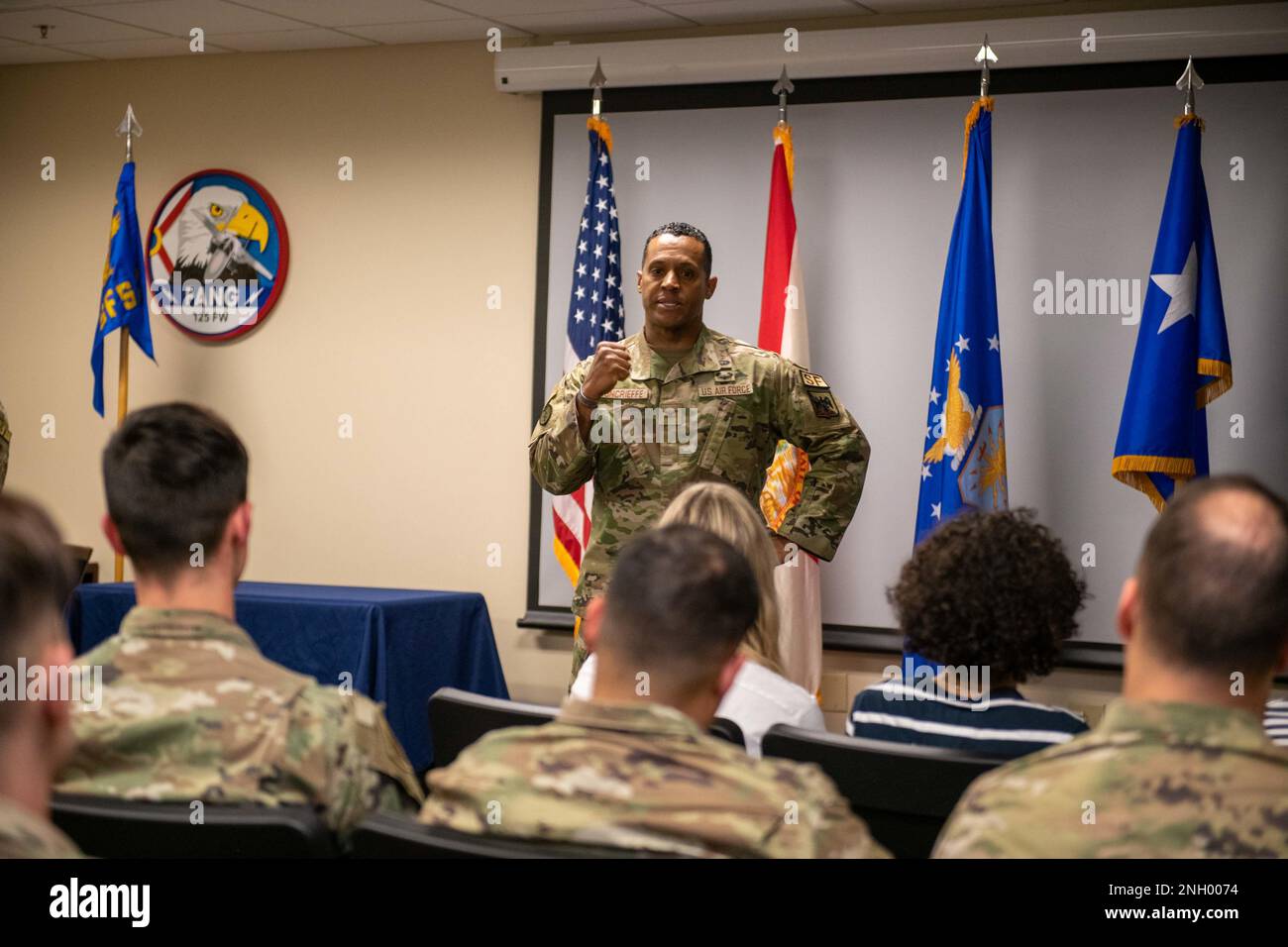 U.S. Air Force Col. Victor Moncrieffe, security forces chief, National ...
