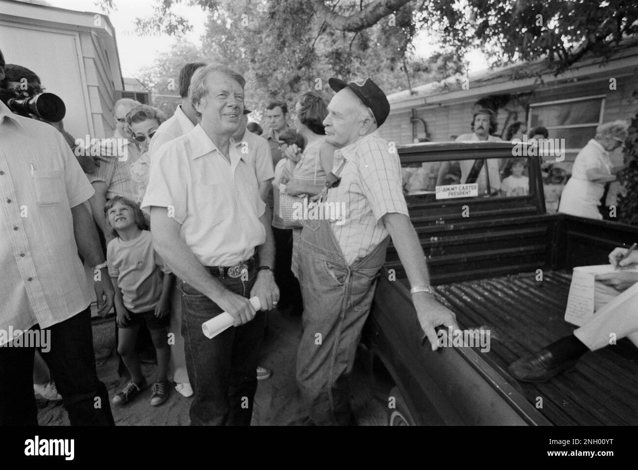 On a walk around his hometown of tiny Plains, Georgia, Democratic ...