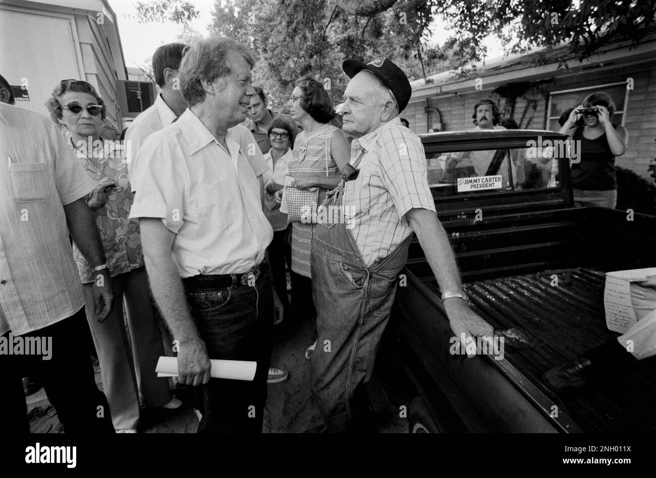 On a walk around his hometown of tiny Plains, Georgia, Democratic ...