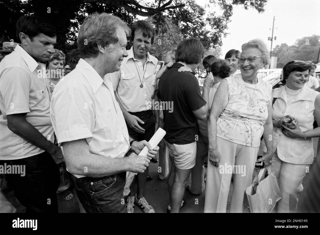 On a walk around his hometown of tiny Plains, Georgia, Democratic ...