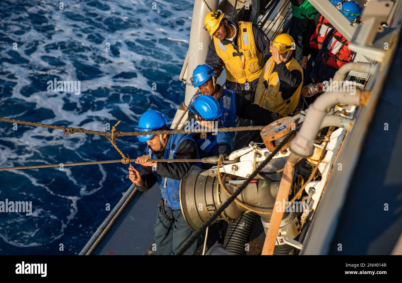 MEDITERRANEAN SEA (Dec. 2, 2022) Sailors, assigned to the Arleigh Burke ...