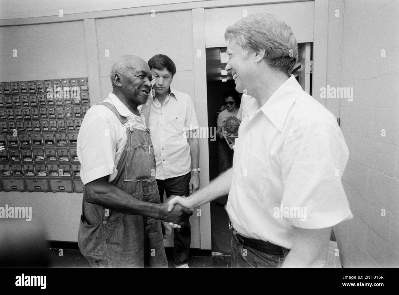 On a walk around his hometown of tiny Plains, Georgia, Democratic ...