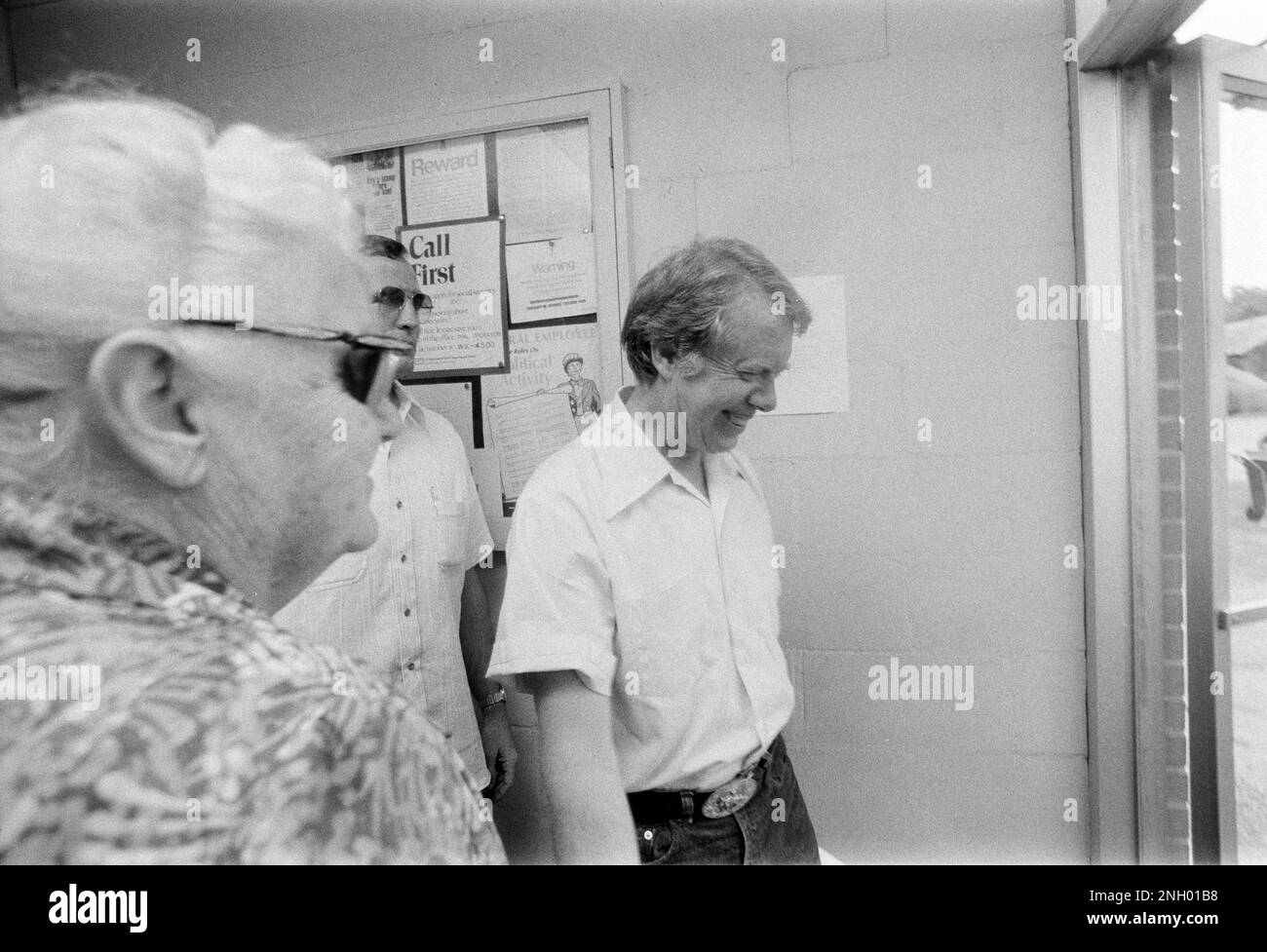 On a walk around his hometown of tiny Plains, Georgia, Democratic ...
