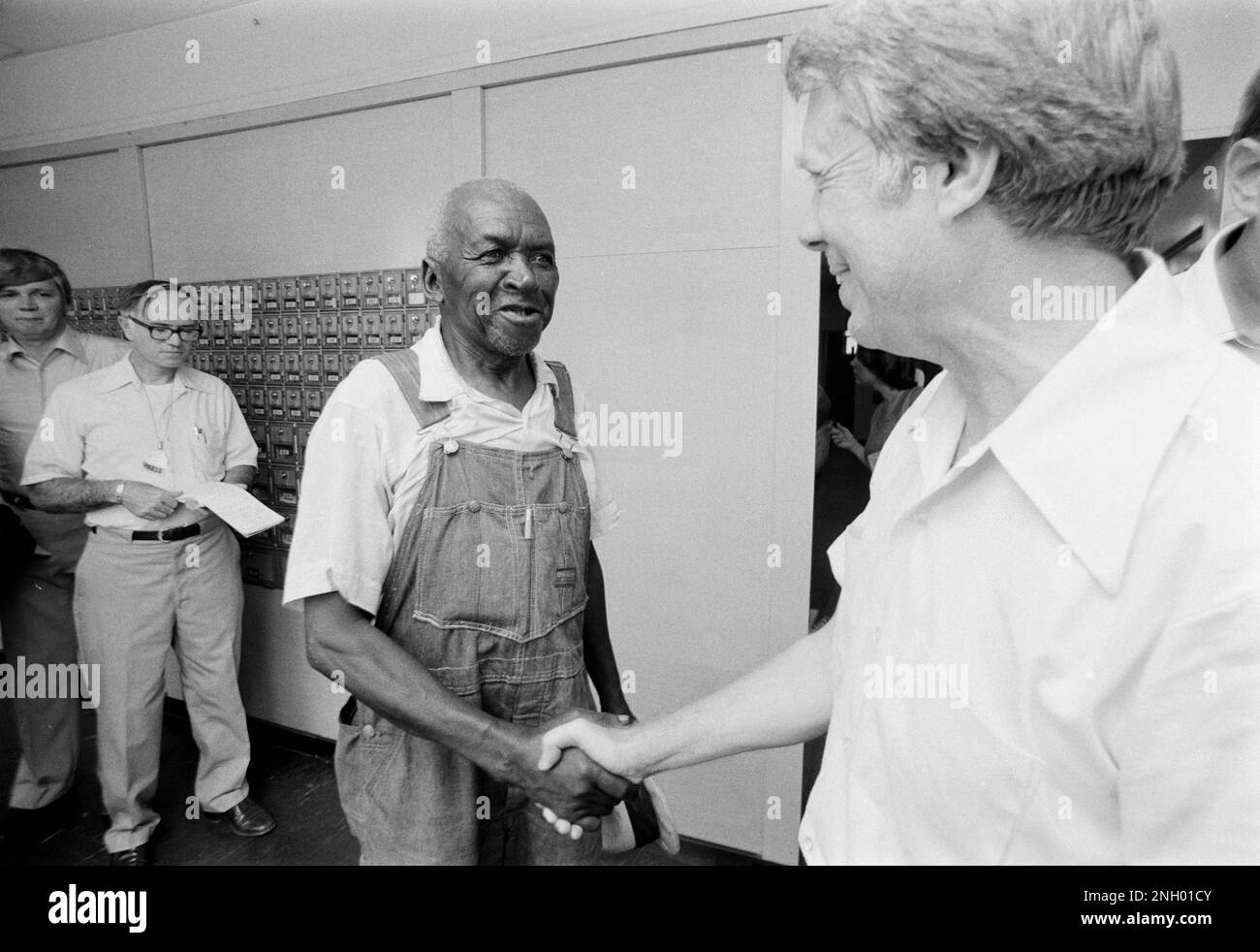 On a walk around his hometown of tiny Plains, Georgia, Democratic ...