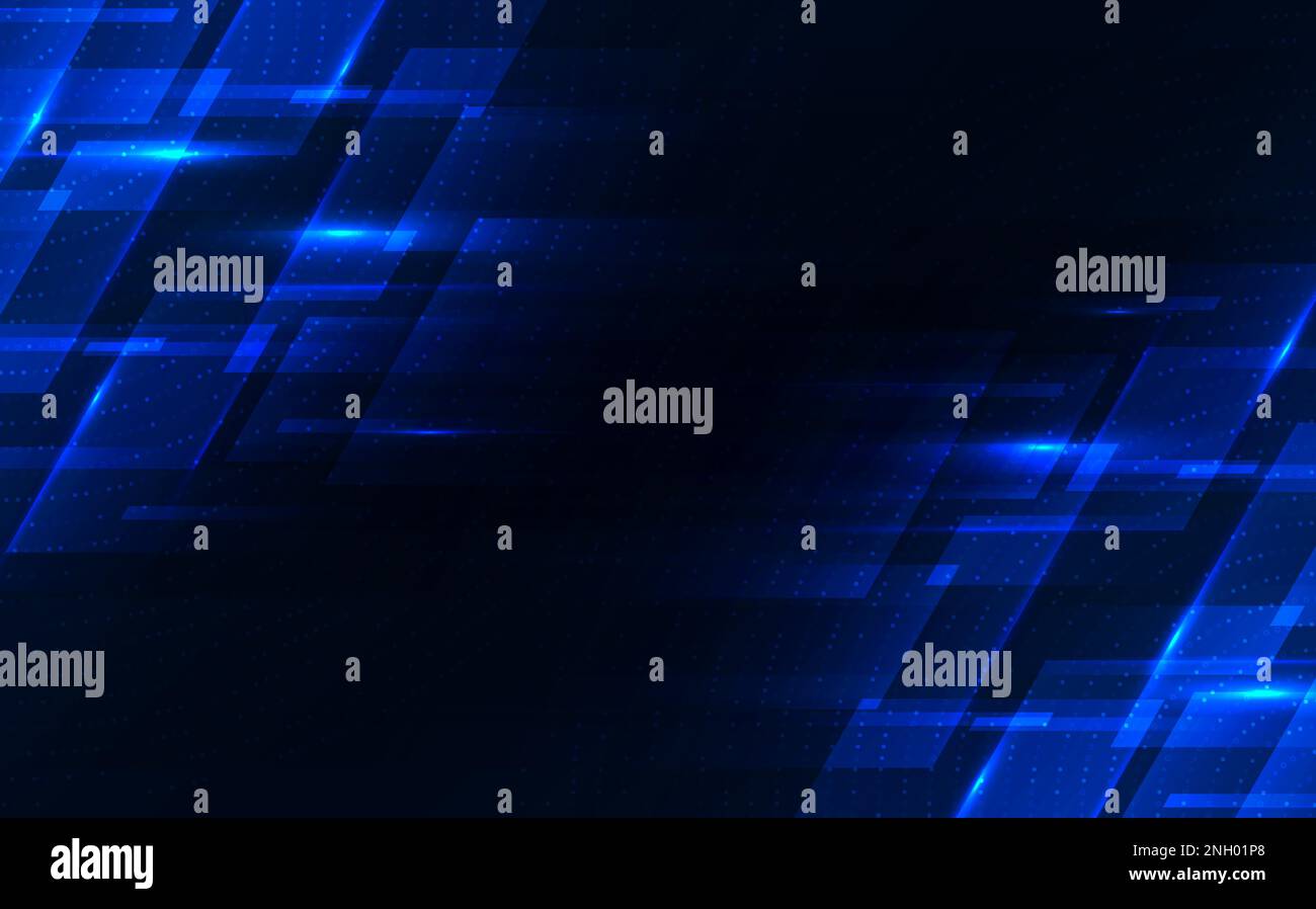 Abstract gradient blue technology design with circles rounded pattern ...