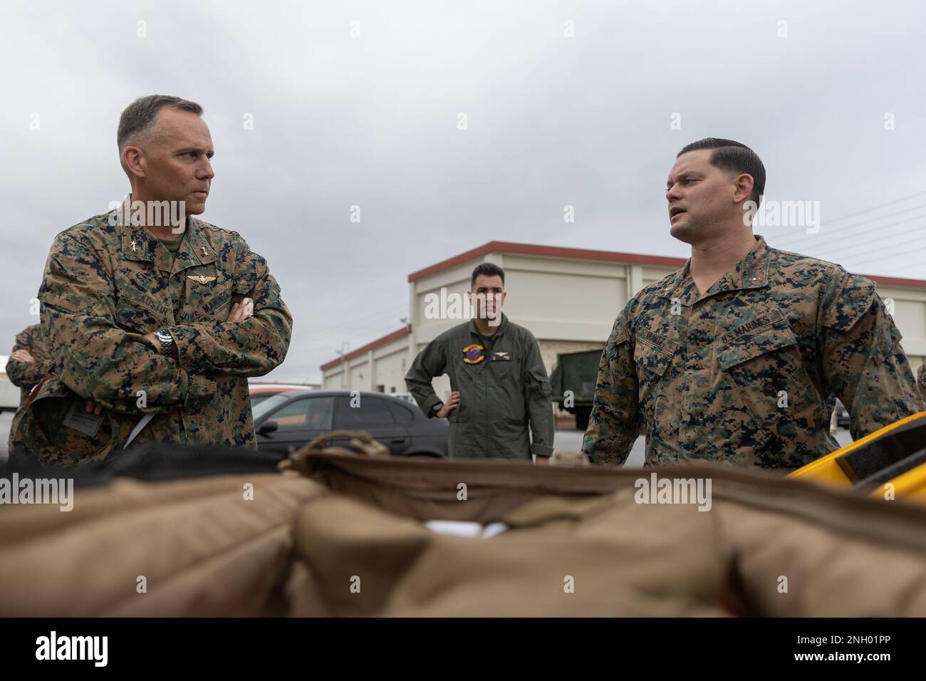 U.S. Marine Corps Chief Warrant Officer 3 Bryan Krantz, an ...