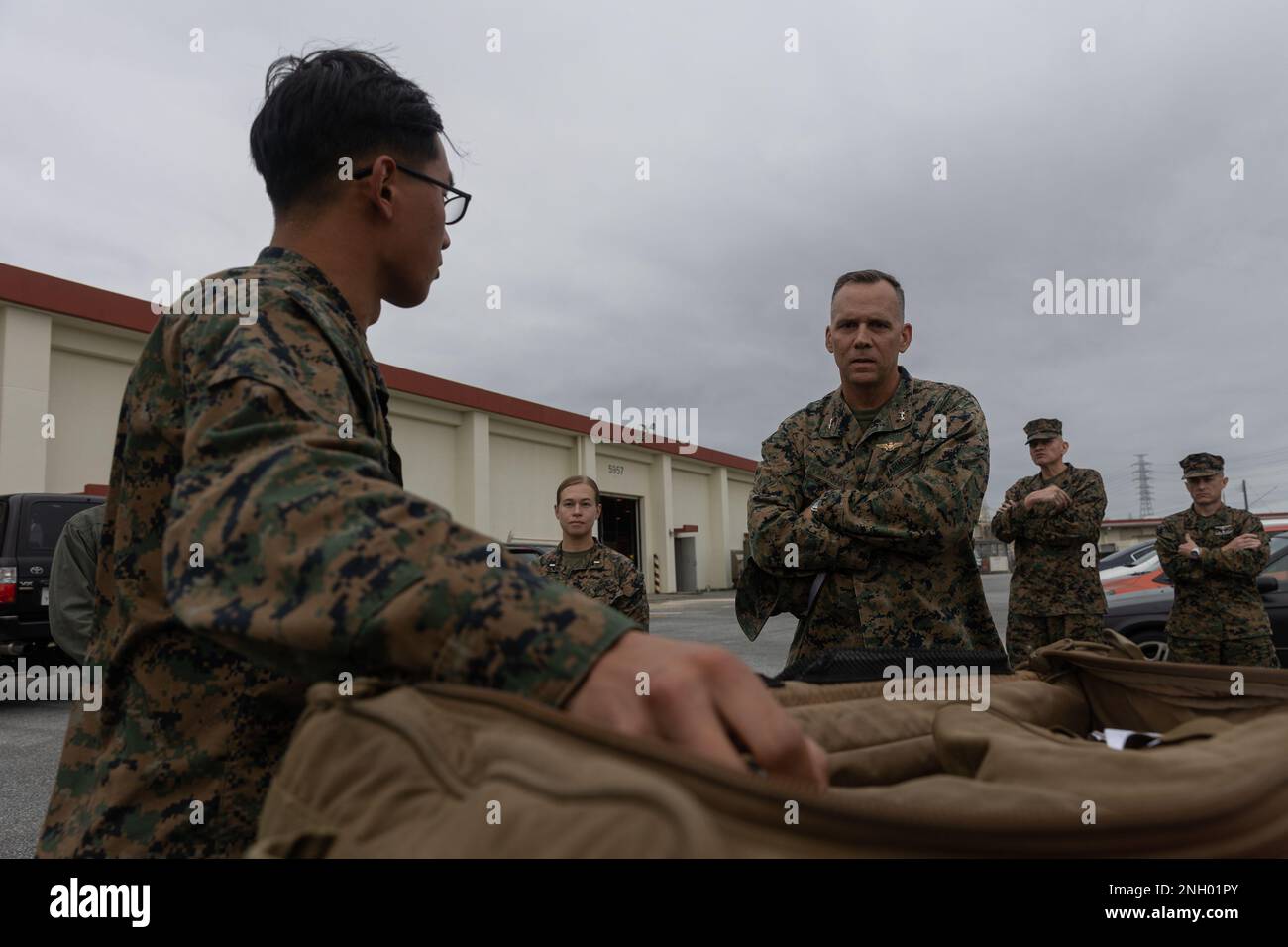 A U.S. Marine assigned to Marine Wing Support Squadron (MWSS) 172 ...