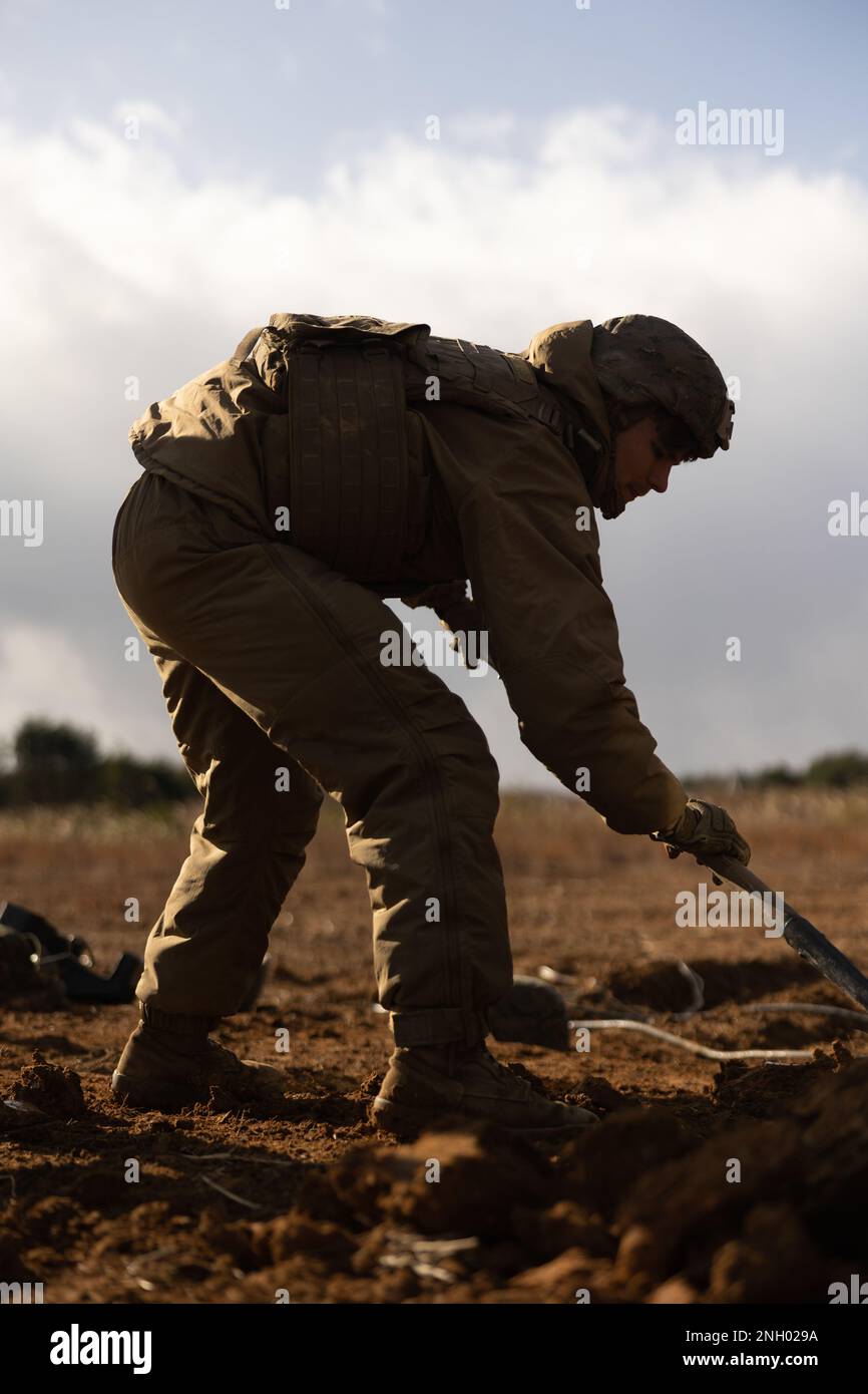 U.S. Marine Corps Lance Cpl. James R. Hendrickson, a field artillery ...