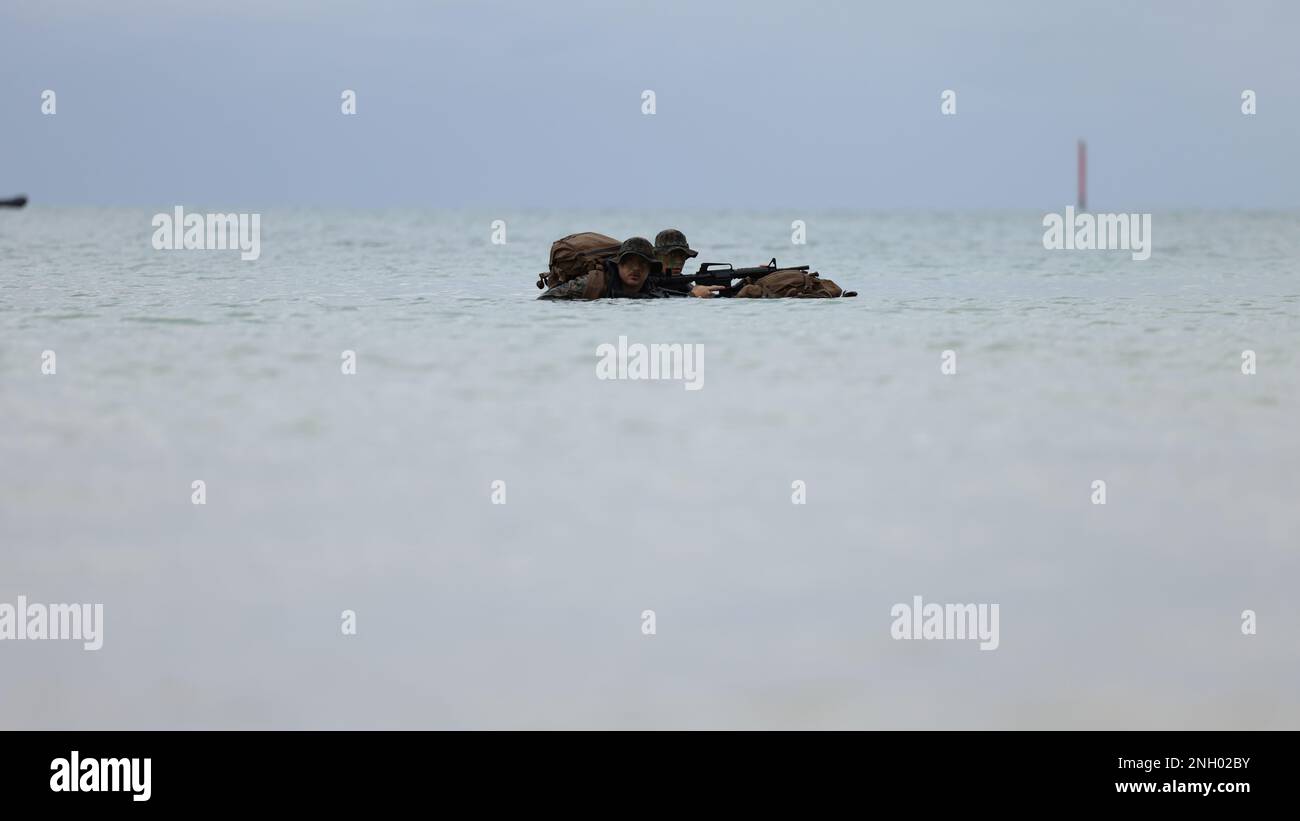 U.S. Marines with 3d Reconnaissance Battalion, 3d Marine Division ...