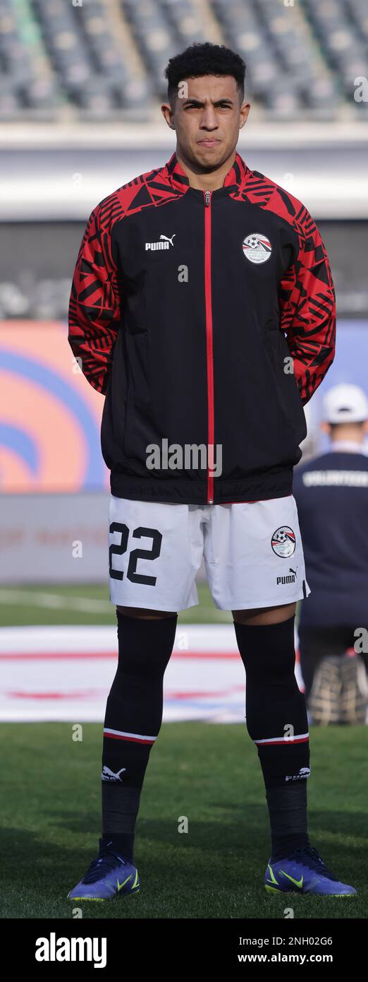 Egypt, Cairo, 19 February 2023 - Mohamed Khaled Awad of Egypt U20 ...