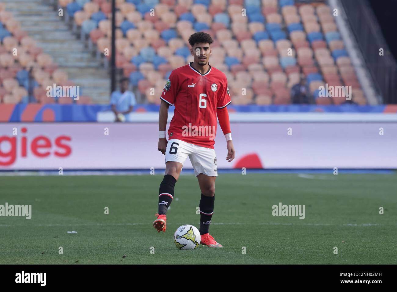Egypt, Cairo, 19 February 2023 - Abdel Rashdan of Egypt under 20 looks ...