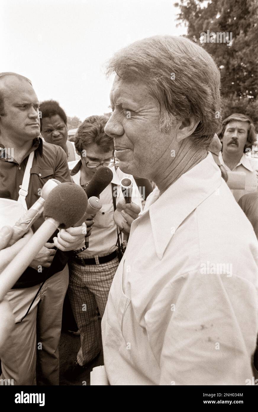 On a walk around his hometown of tiny Plains, Georgia, Democratic ...