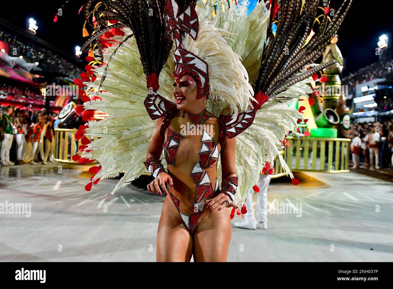 RJ - Rio de Janeiro - 02/19/2023 - CARNIVAL RIO 2023, SPECIAL GROUP PARADE - Members of the ...
