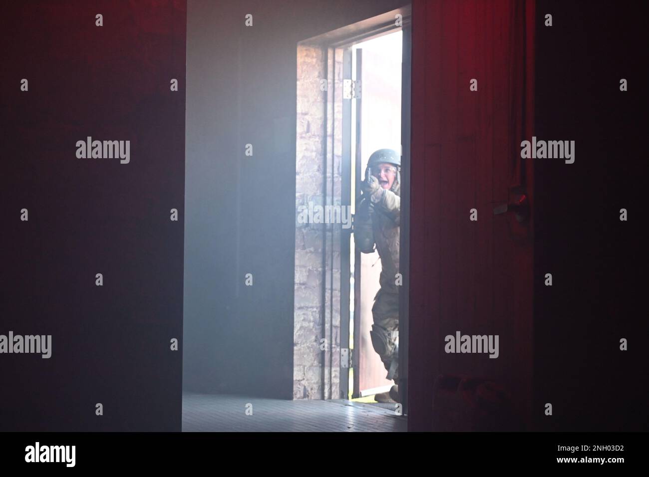 The soldiers shown are from the Air Force 514th Air Mobility Wing. They ...