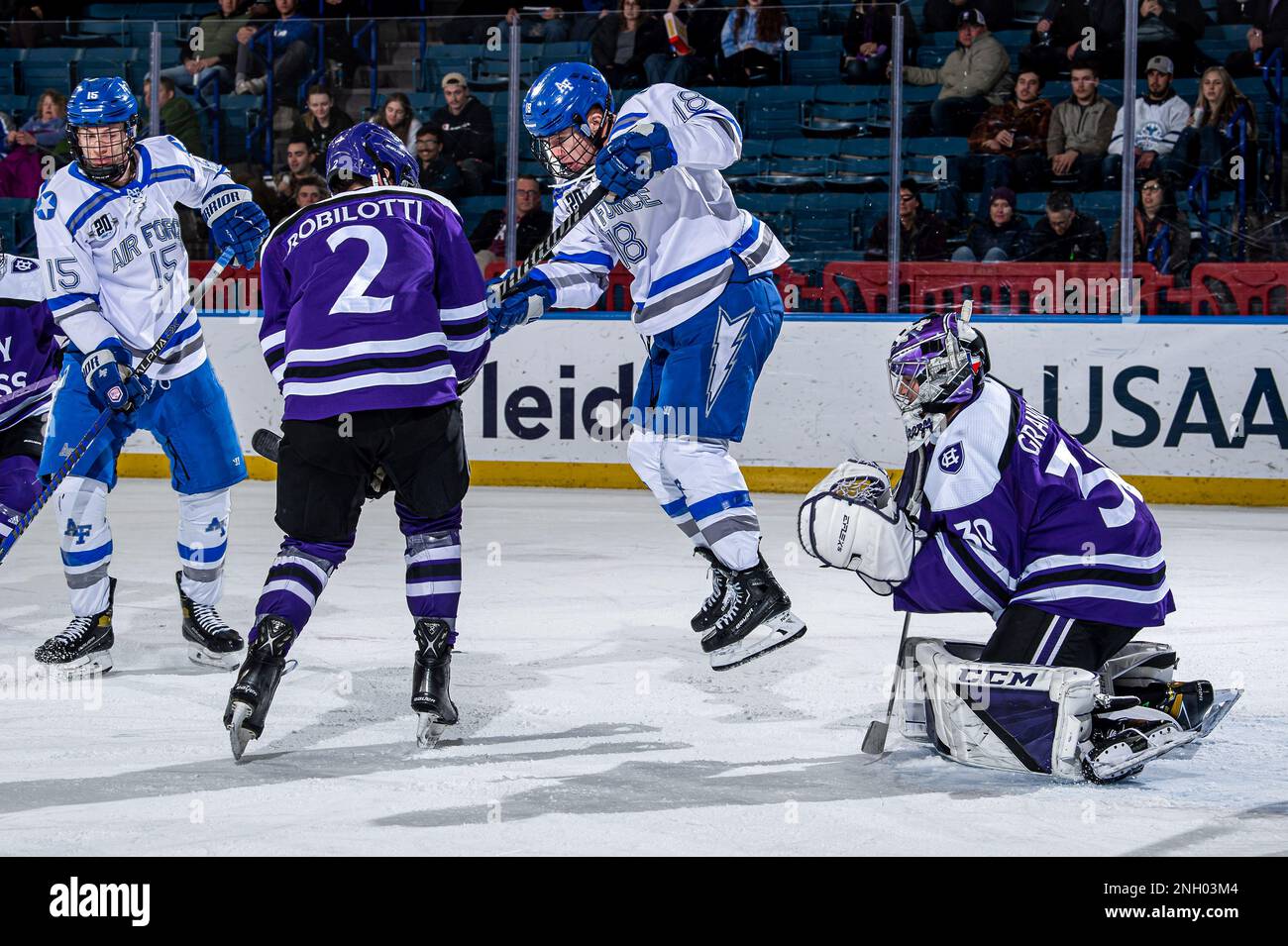 U.S. Air Force Academy -- Air Force's Holt Oliphant jumps over a shot ...