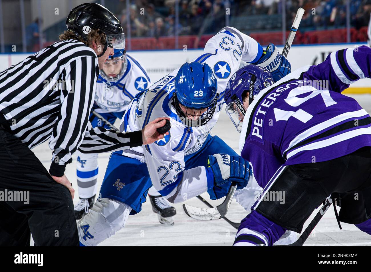 U.S. Air Force Academy -- Air Force's Willie Reim faces off against ...