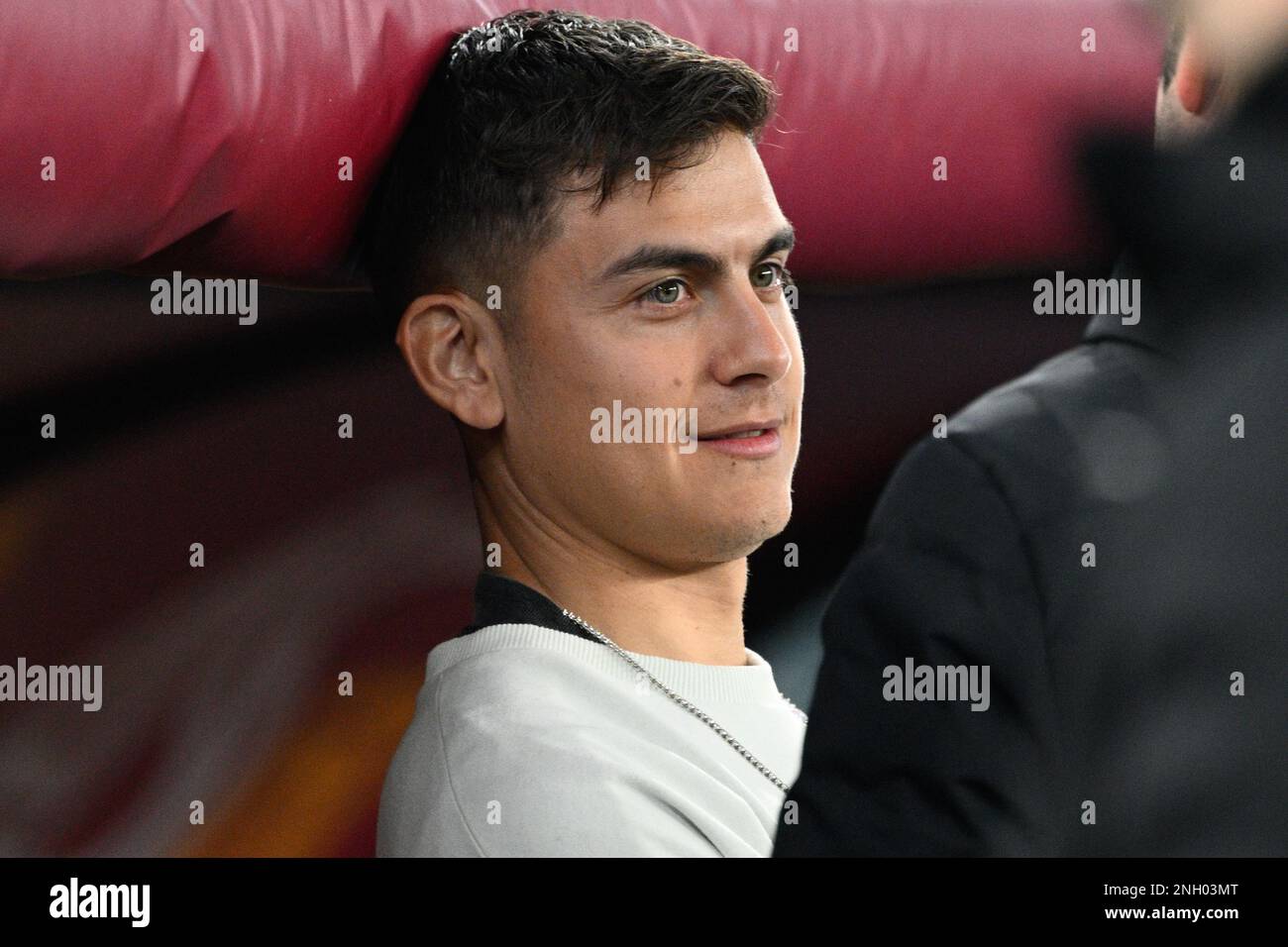 Rome, Italy. 19th Feb, 2023. Paulo Dybala (AS Roma) during the Italian Football Championship ...