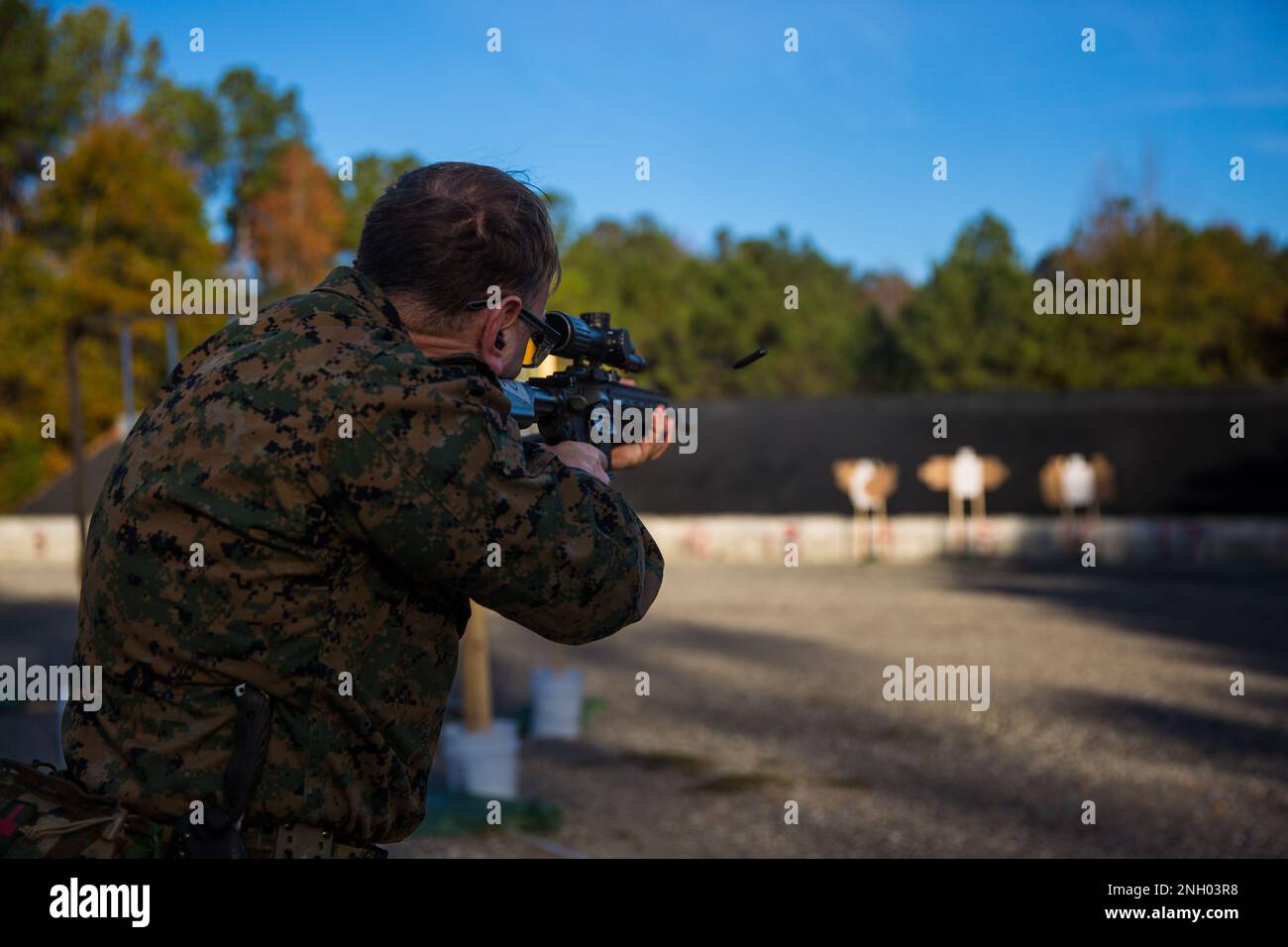 U.S. Marine Corps Staff Sgt. Michael Welch, a platoon commander with ...