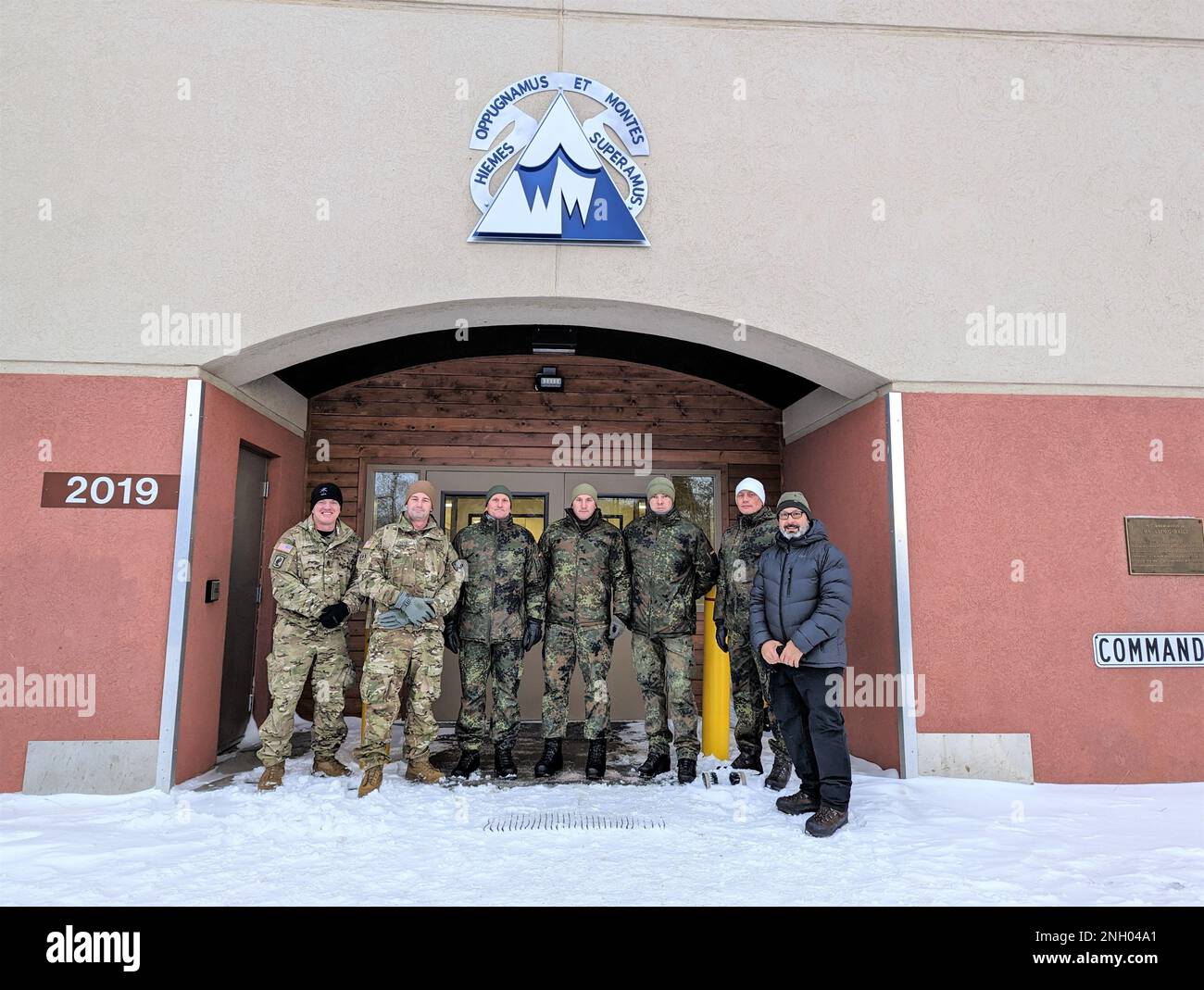 Members of the Germany Army participate in a tour of the Black Rapids ...