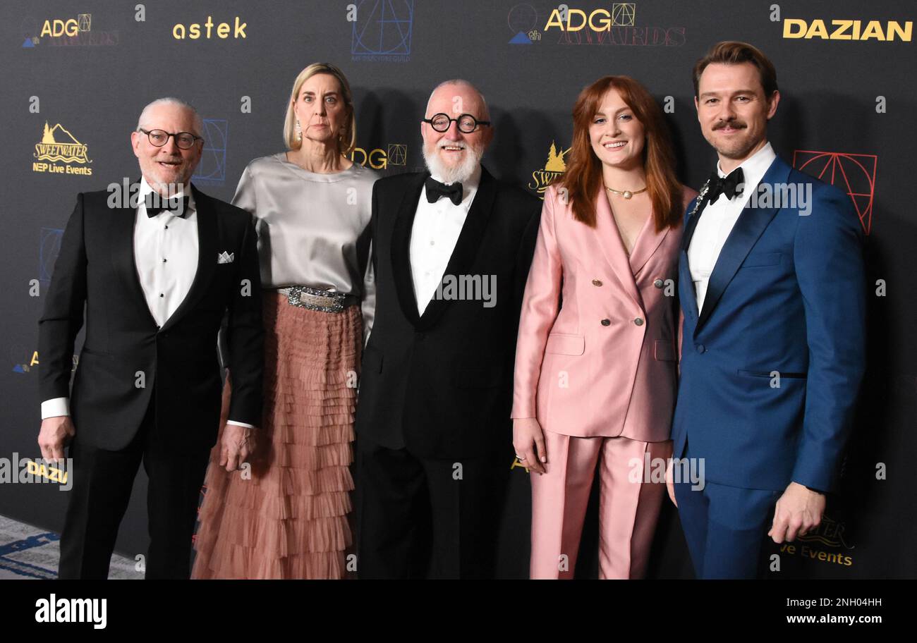 Los Angeles, California, USA 18th February 2023 (L-R) Neil Prince, Ellen Christiansen, Bill ...