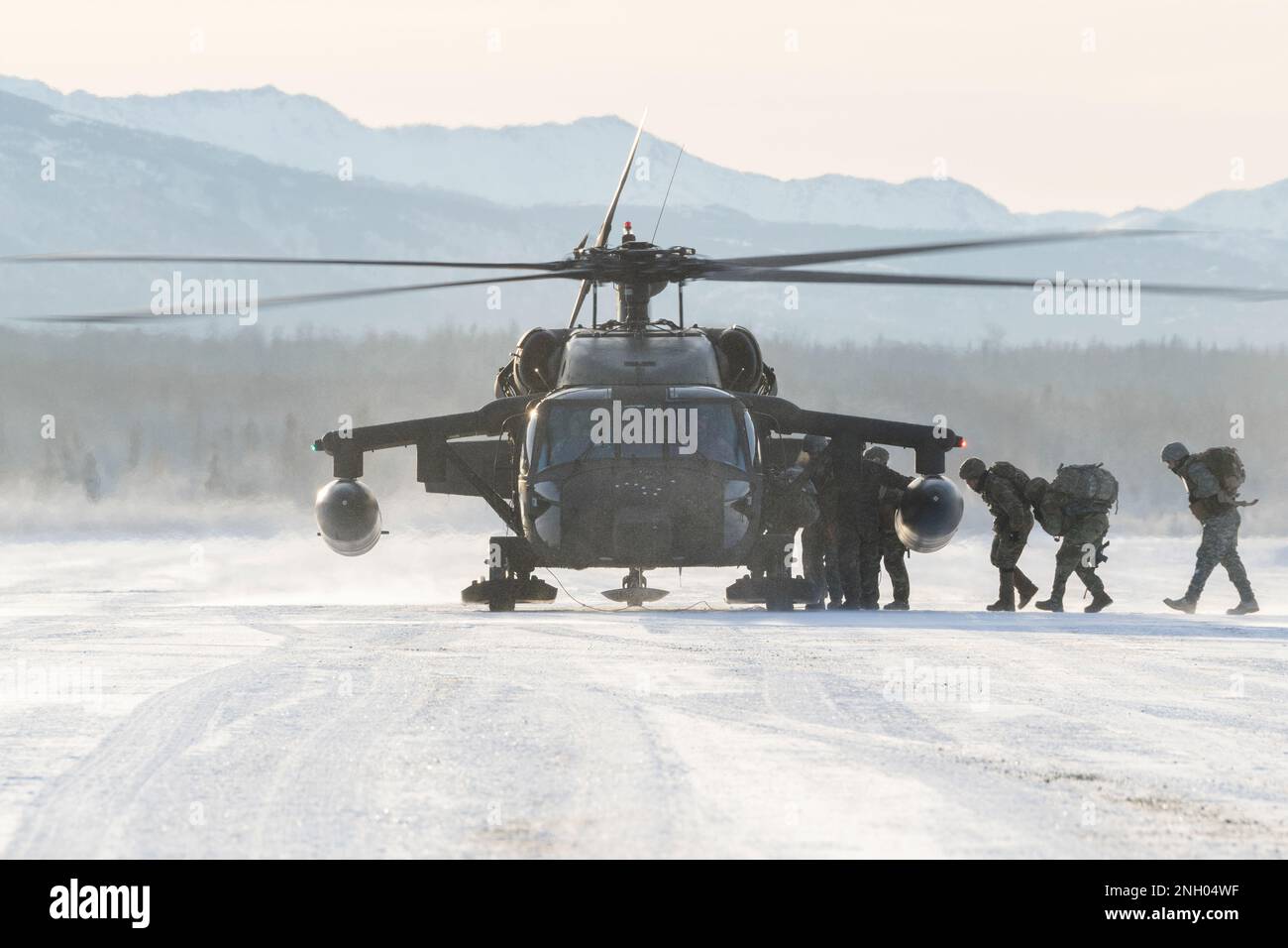 University of Alaska Army ROTC cadets board an Alaska Army National ...