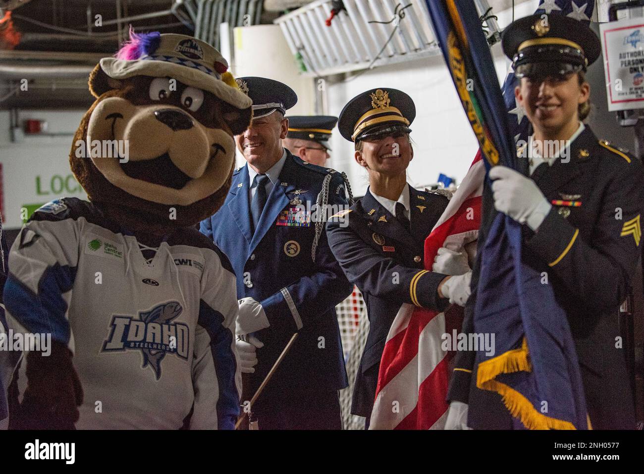 Military members were honored at the Idaho Steelhead’s hockey game on ...