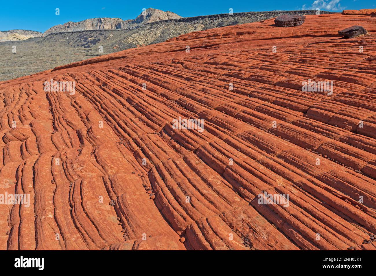 Frozen Sand Ridges in the Desert in Snow Canyon State Park in Utah ...