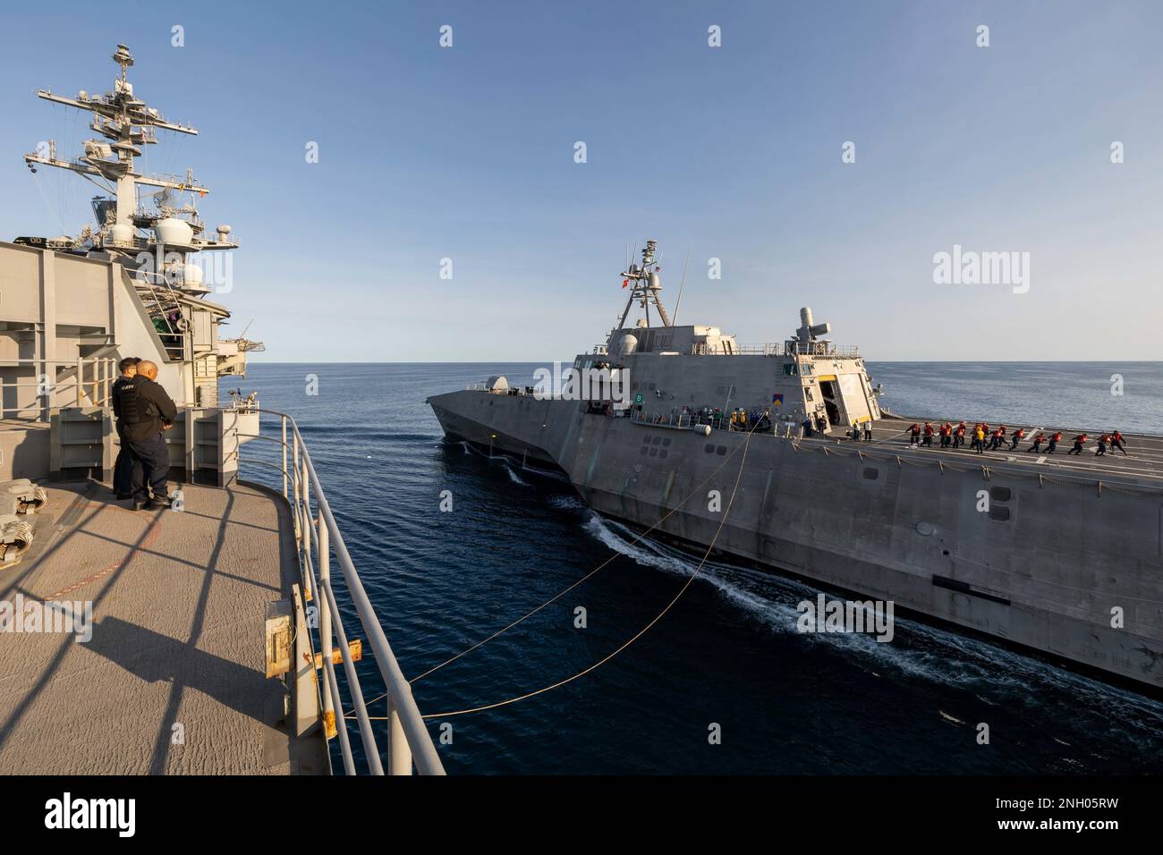 The Nimitz-class aircraft carrier USS Abraham Lincoln (CVN 72) conducts ...